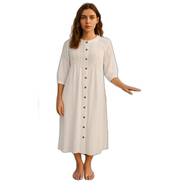 POL | Dresses | New Pol Small White Crinkled Cotton Midi Maxi Dress ...